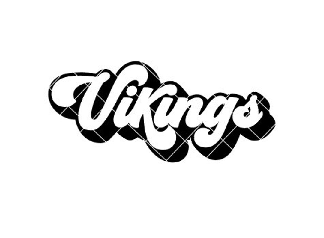 Vikings Retro Script Regular and Distressed - SVG/DXF/PNG File for ...