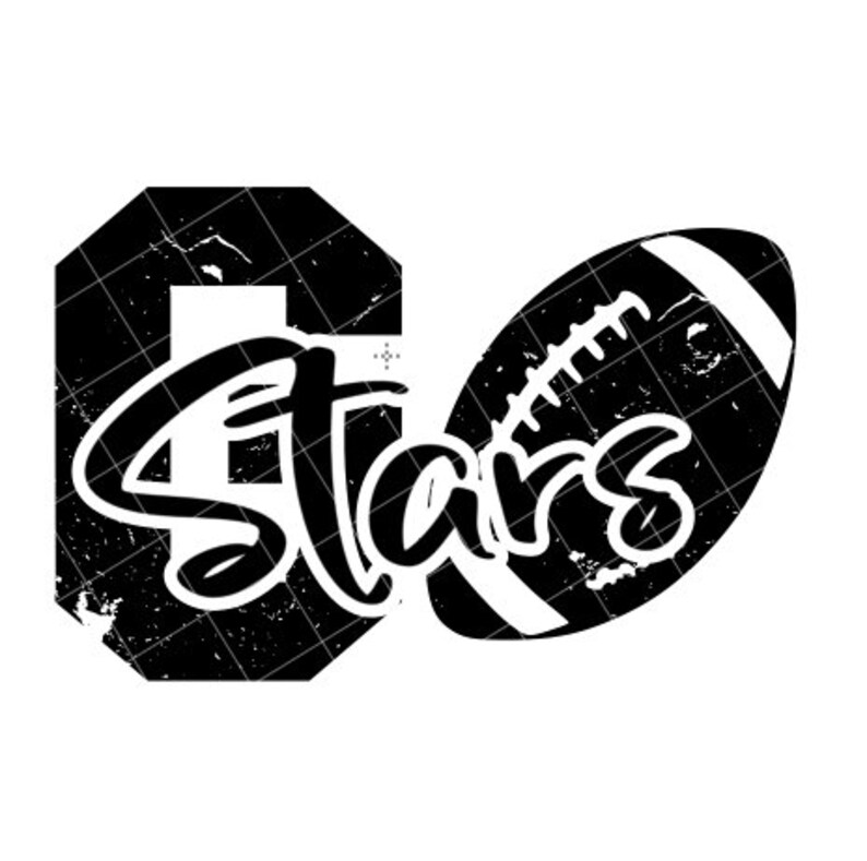 Go Stars Football SVG/DXF/PNG File for Cutting Machines and - Etsy