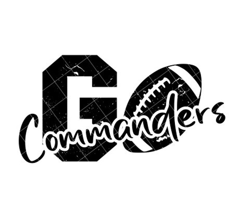 Go Commanders Football SVG/DXF/PNG File for Cutting Machines - Etsy