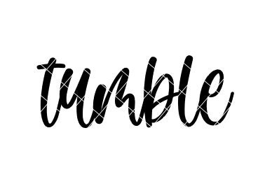 Tumble SVG/DXF/PNG File for Cutting Machines and Sublimation - Etsy