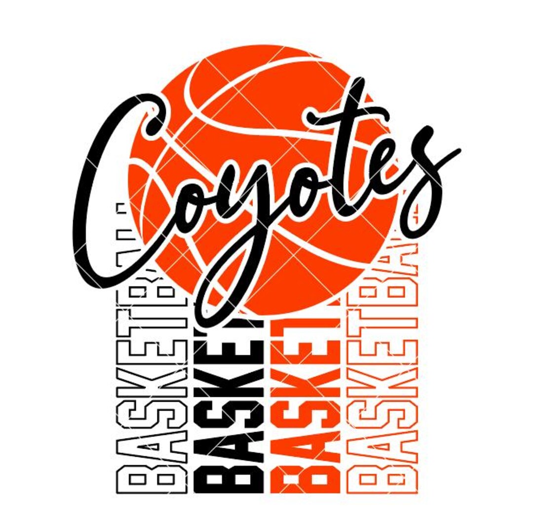Coyotes Basketball - SVG/DXF/PNG File for Cutting Machines and ...
