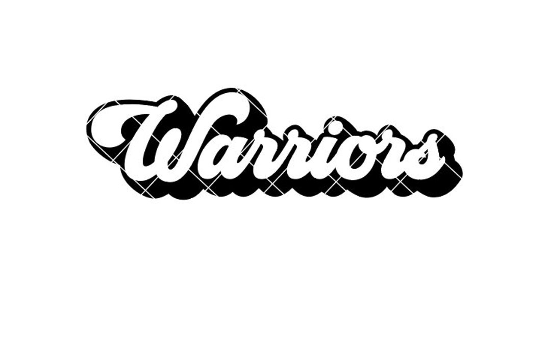 Warriors Retro Script Regular and Distressed - SVG/DXF/PNG File for ...