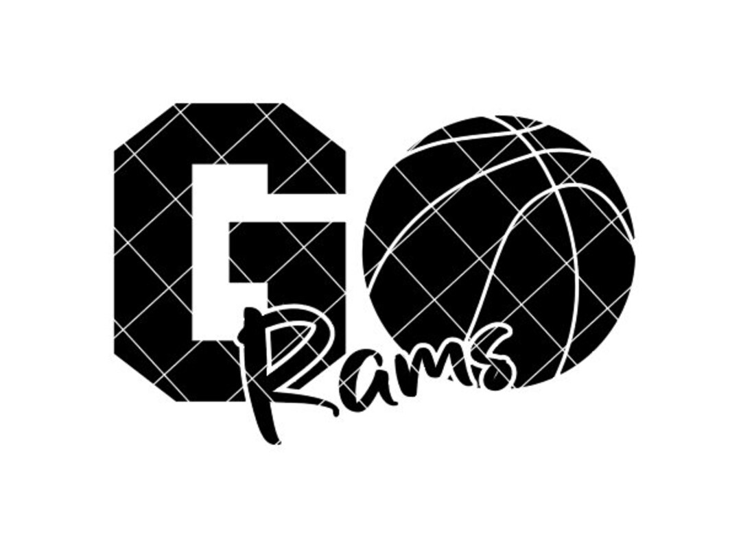 Go Rams Basketball - SVG/DXF/PNG File for Cutting Machines and ...