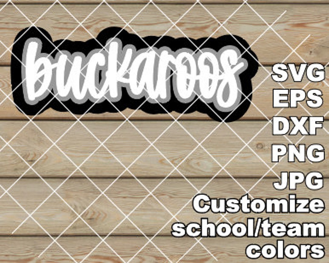 Buckaroos With Outline - SVG/DXF/PNG File for Cutting Machines and ...