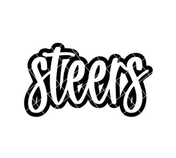 Steers SVG/DXF/PNG File for Cutting Machines and Sublimation - Etsy