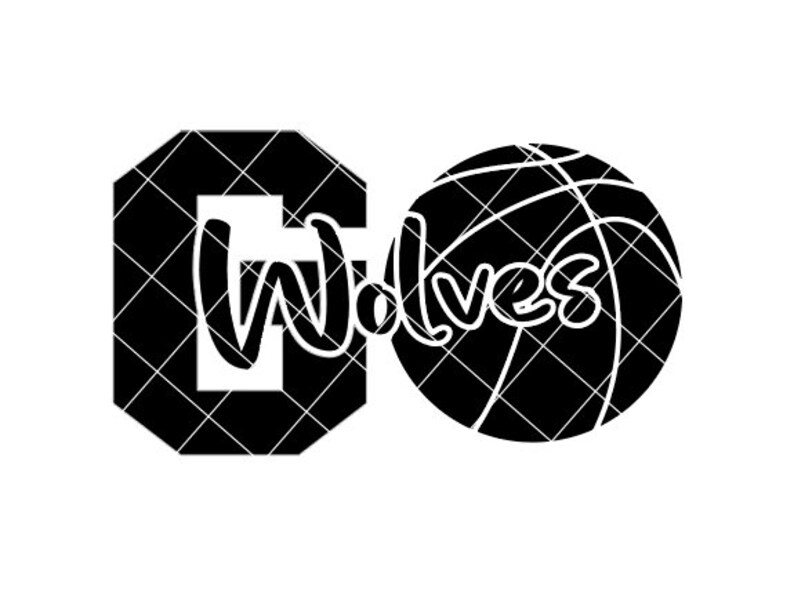 Go Wolves Basketball - SVG/DXF/PNG File for Cutting Machines and ...