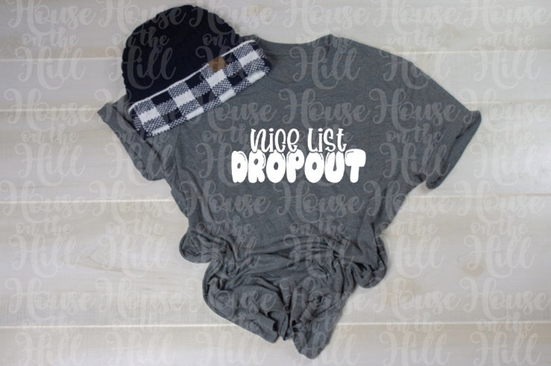 Nice List Dropout - SVG/DXF/PNG Files for Cutting Machines - Etsy