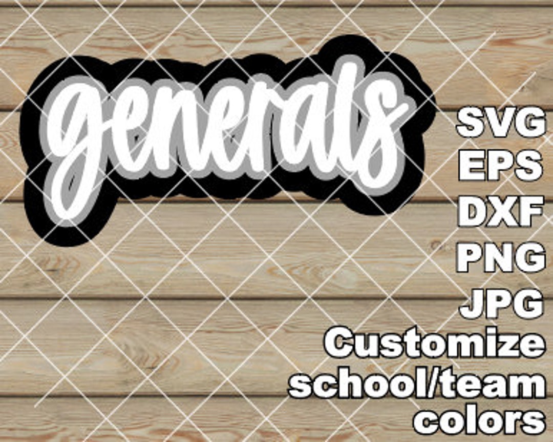 Generals With Outline - SVG/DXF/PNG File for Cutting Machines and ...