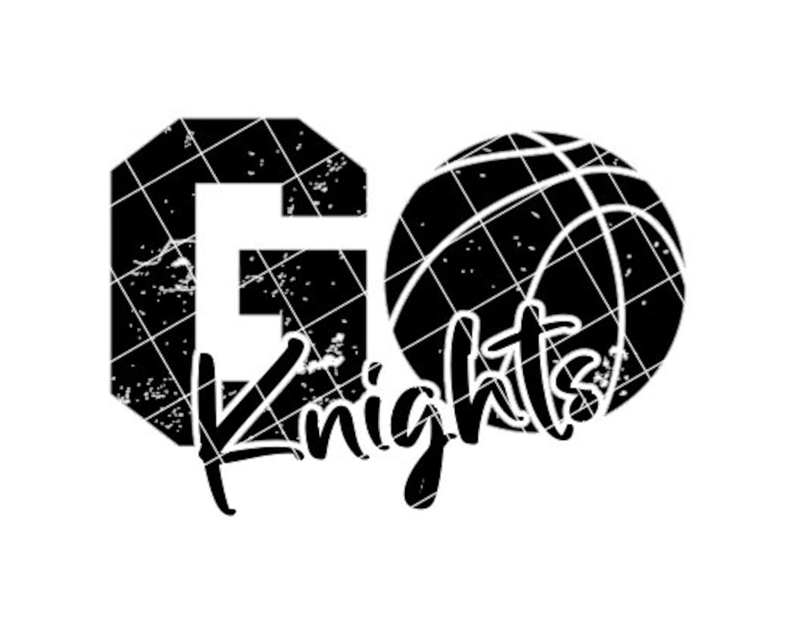 Go Knights Basketball SVG/DXF/PNG File for Cutting Machines - Etsy