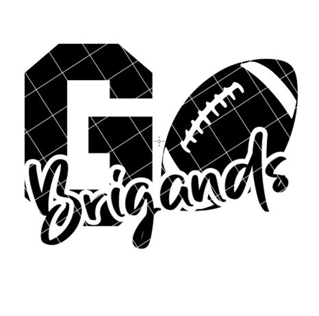 Go Brigands Football - SVG/DXF/PNG File for Cutting Machines and ...