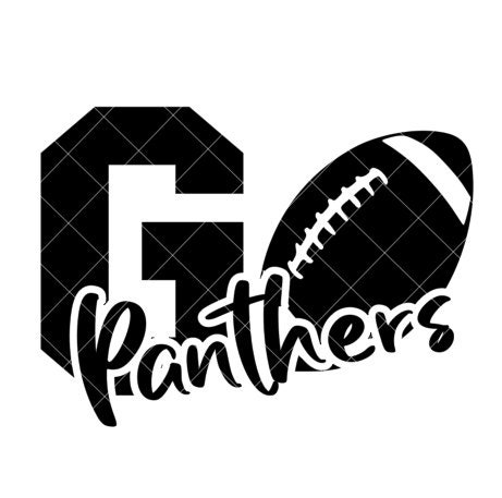 Go Panthers Football SVG/DXF/PNG File for Cutting Machines - Etsy