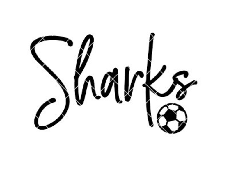 Sharks Sports SVG/DXF/PNG File for Cutting Machines and - Etsy