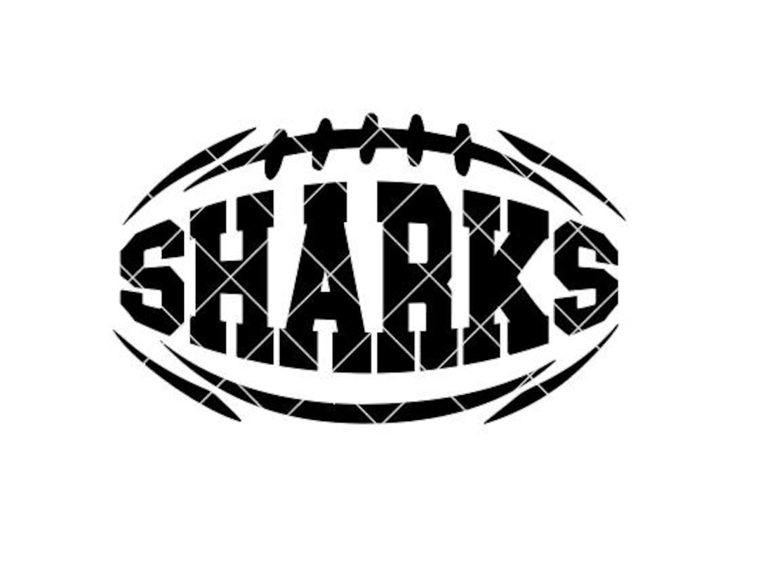 Sharks Football - SVG/DXF/PNG File for Cutting Machines and Sublimation ...