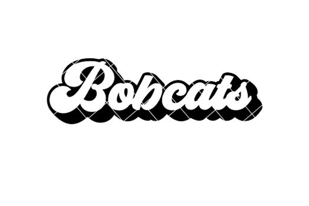 Bobcats Retro Script Regular and Distressed - SVG/DXF/PNG File for ...