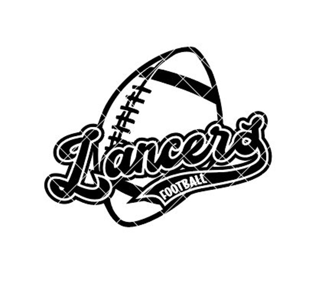 Lancers Football Retro Script Regular and Distressed - SVG/DXF/PNG File ...