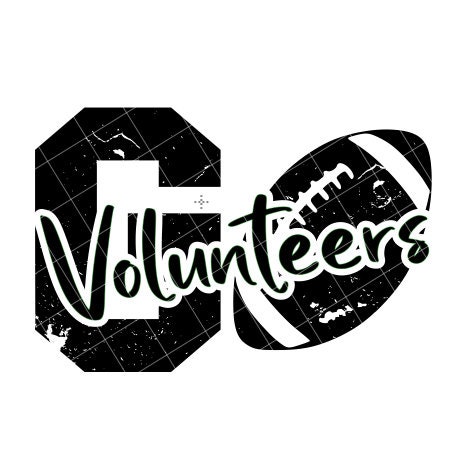Go Volunteers Football - SVG/DXF/PNG File for Cutting Machines and ...