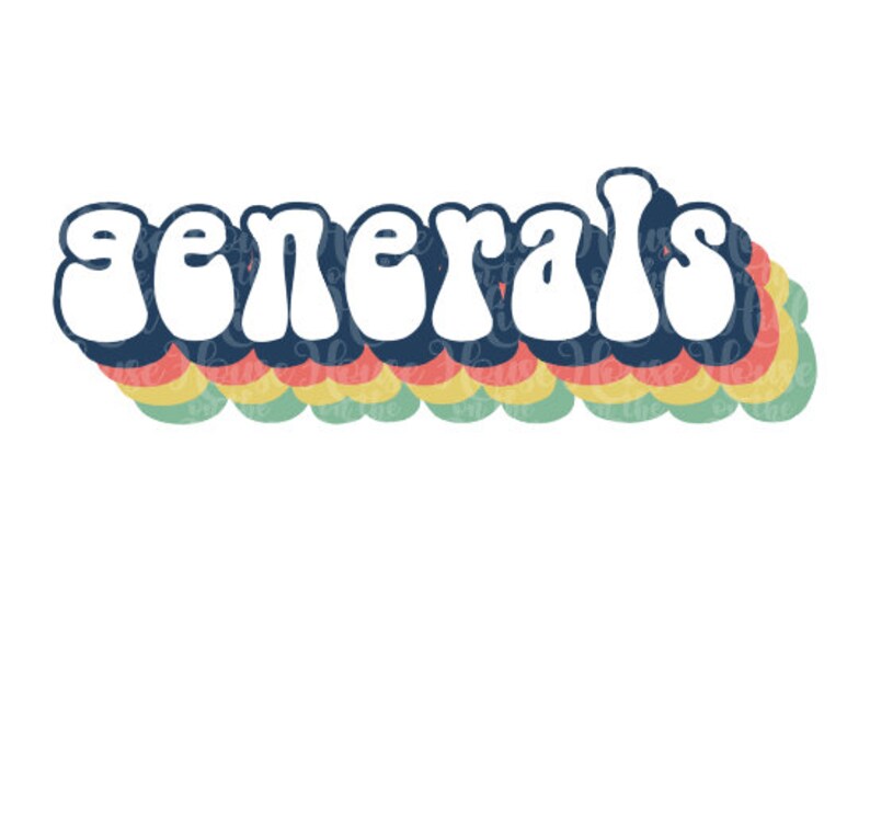 Generals - 70s Style - SVG/DXF/PNG Files for Cutting Machines - Etsy