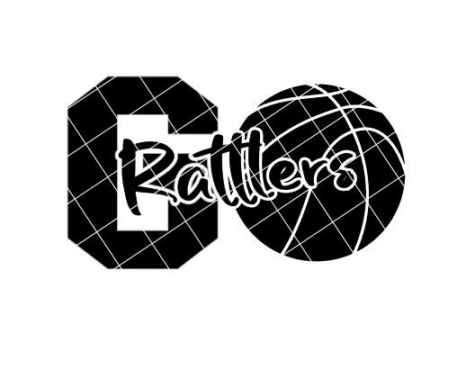 Go Rattlers Basketball SVG/DXF/PNG File for Cutting Machines and ...