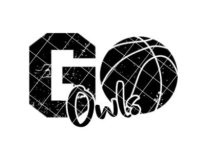 Go Owls Basketball - SVG/DXF/PNG File for Cutting Machines and ...
