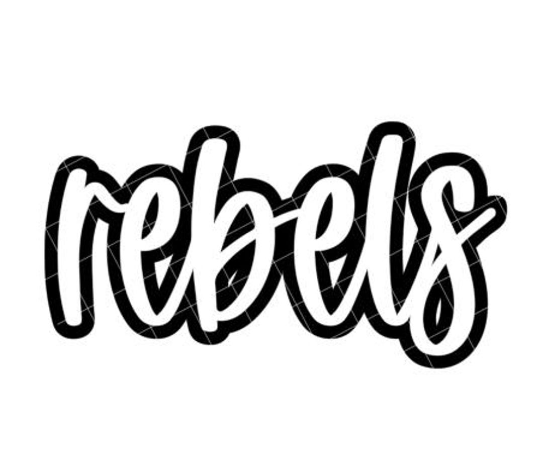 Rebels With Outline - SVG/DXF/PNG File for Cutting Machines and ...