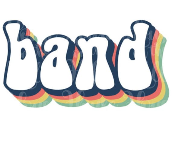 Retro Band SVG/DXF/PNG Files for Cutting Machines - Etsy