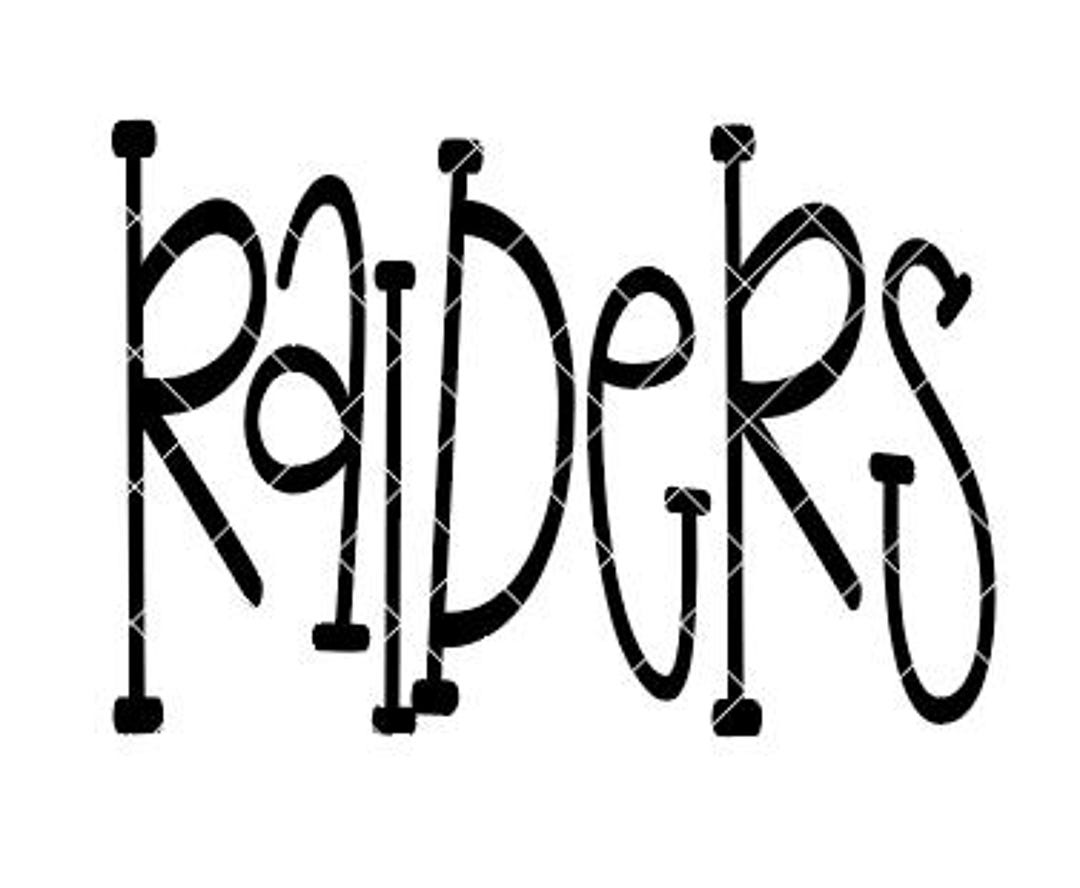 Raiders - Fun Design With & Without a Frame - SVG/DXF/PNG File for ...