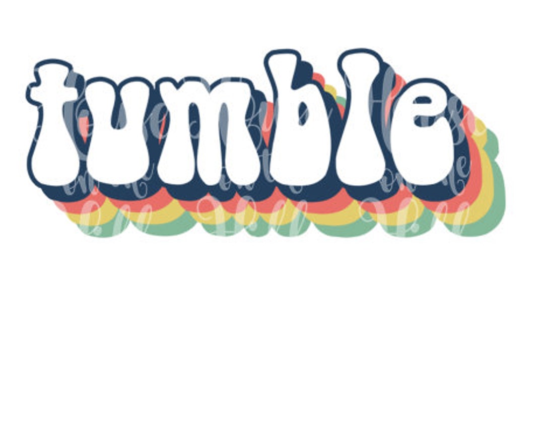 Tumble - 70s Style - SVG/DXF/PNG Files for Cutting Machines - Etsy
