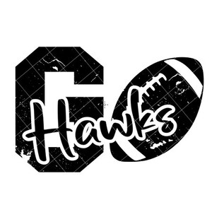 Go Hawks Football SVG/DXF/PNG File for Cutting Machines and Sublimation ...