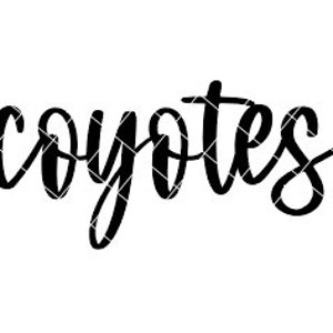 Coyotes - SVG/DXF/PNG File for Cutting Machines and Sublimation - Etsy