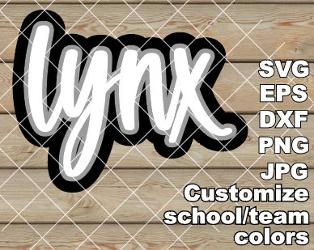 Lynx the Outline - SVG/DXF/PNG File for Cutting Machines and ...