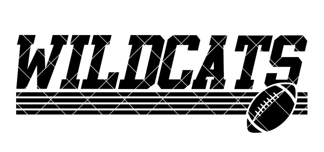 Wildcats Football Design - SVG/DXF/PNG File for Cutting Machines ...