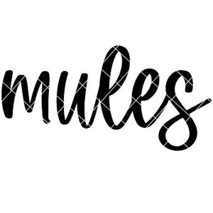 Mules - SVG/DXF/PNG File for Cutting Machines and Sublimation - Etsy