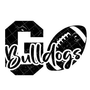 Go Bulldogs Football - SVG/DXF/PNG File for Cutting Machines and ...