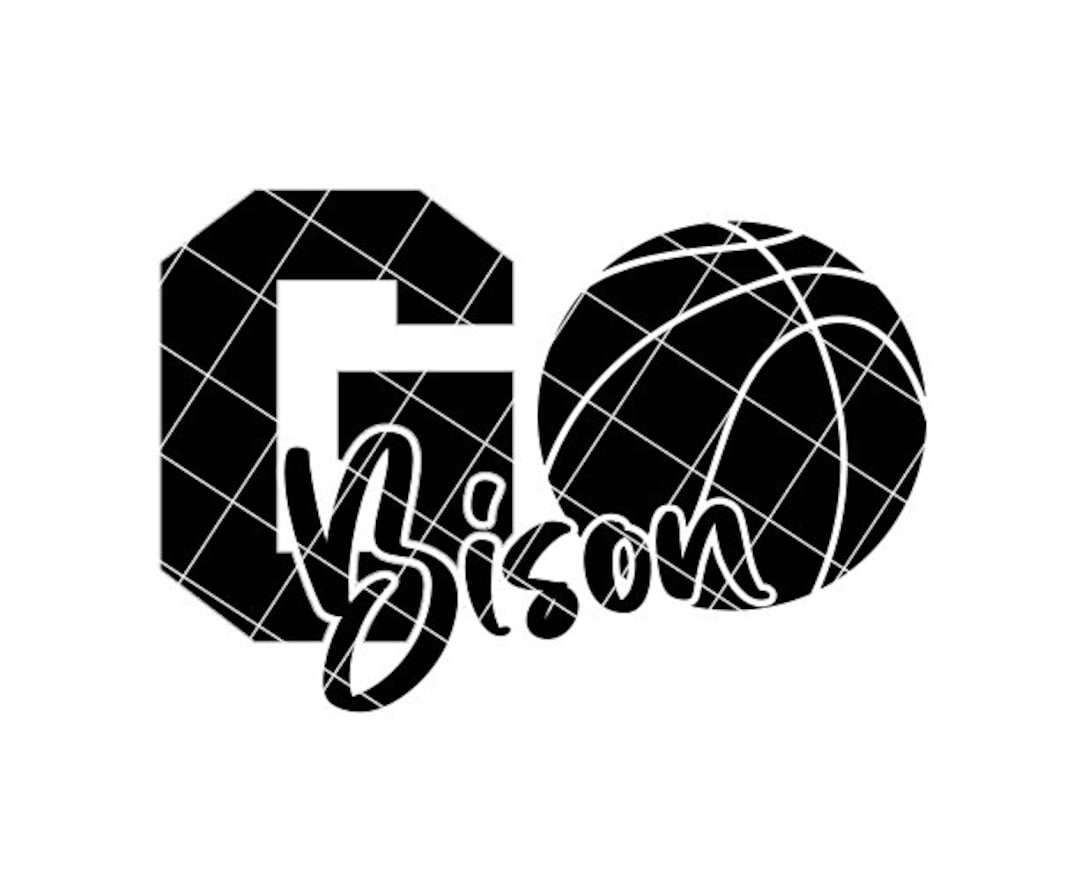 Go Bison Basketball - SVG/DXF/PNG File for Cutting Machines and ...
