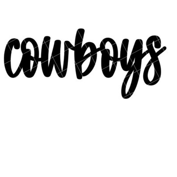 Cowboys Sign Svg - Etsy