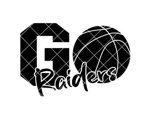 Go Raiders Basketball SVG/DXF/PNG File for Cutting Machines and ...