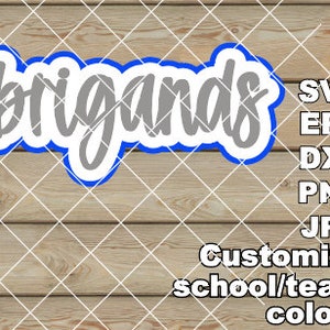 Brigands With Thin Outline - SVG/DXF/PNG File for Cutting Machines or ...