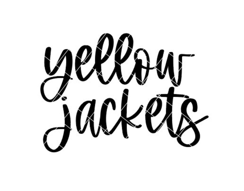 Yellow Jackets SVG/DXF/PNG File for Cutting Machines and Sublimation - Etsy