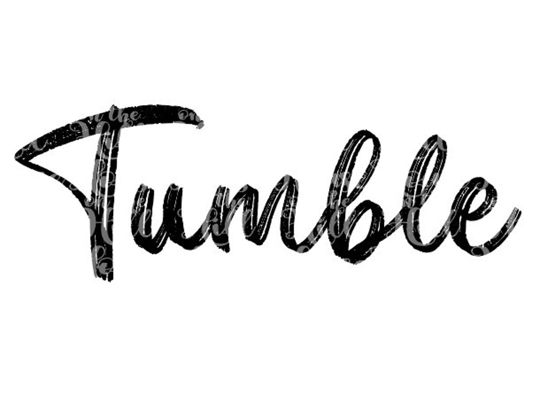 Tumble - SVG/DXF/PNG File for Cutting Machines - Etsy