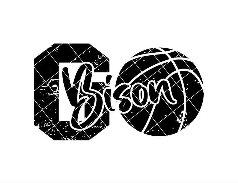 Go Bison Basketball SVG/DXF/PNG File for Cutting Machines and ...