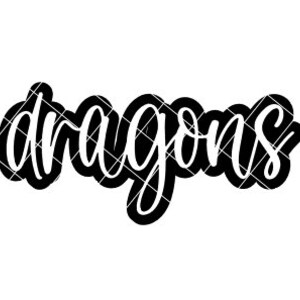 Dragons - SVG/DXF/PNG File for Cutting Machines and Sublimation - Etsy