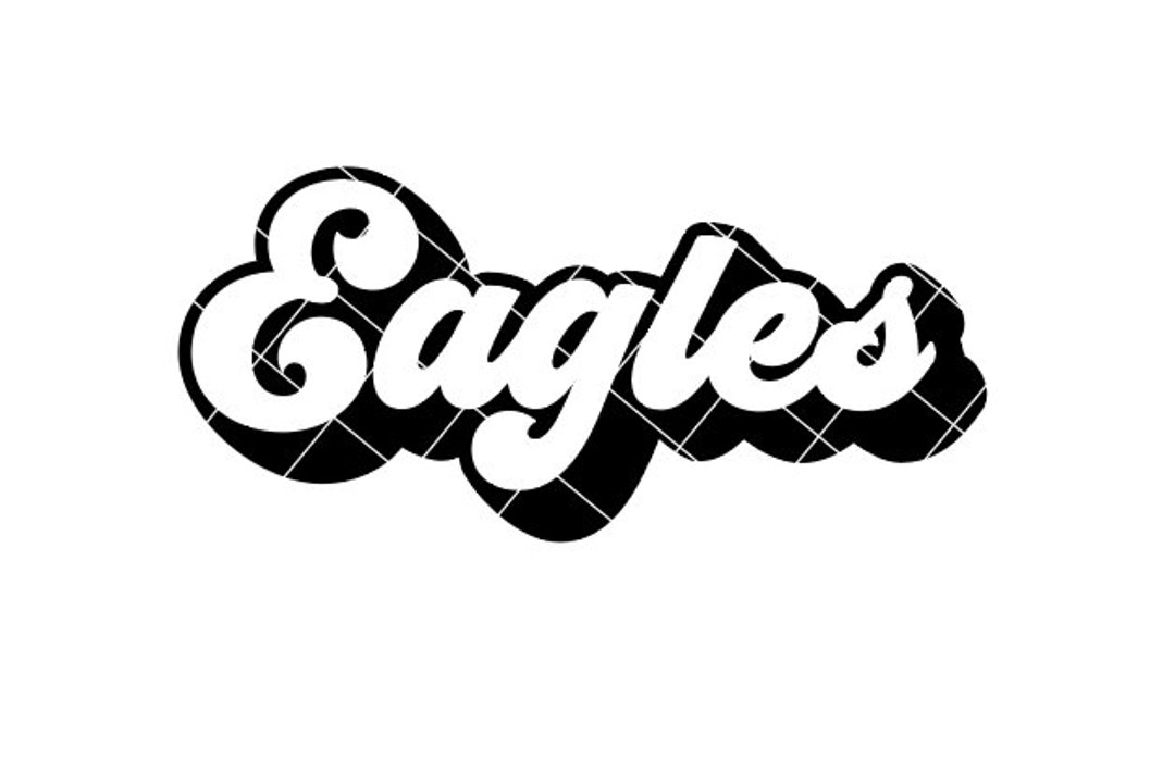 Eagles Retro Script Regular and Distressed - SVG/DXF/PNG File for ...