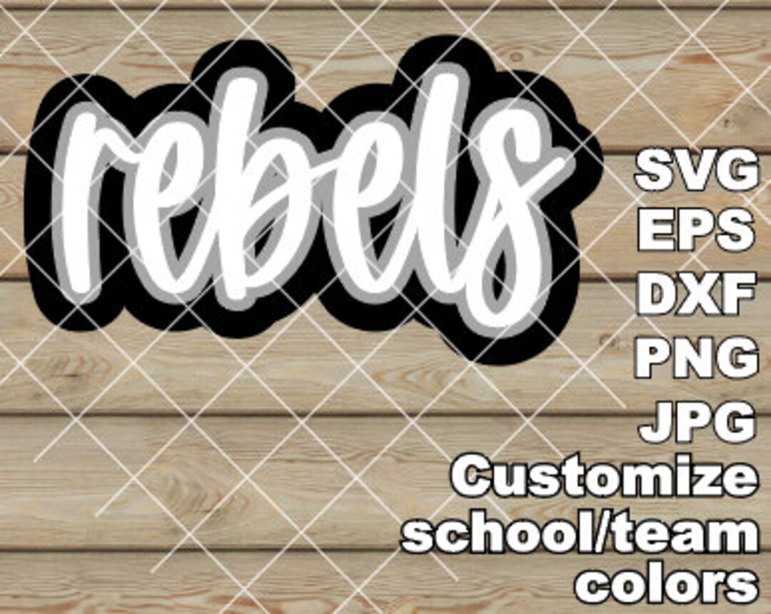 Rebels With Outline - SVG/DXF/PNG File for Cutting Machines and ...