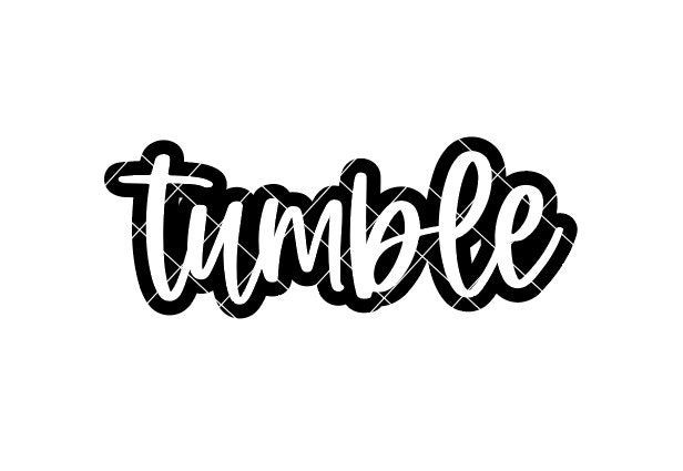 Tumble SVG/DXF/PNG File for Cutting Machines and Sublimation - Etsy