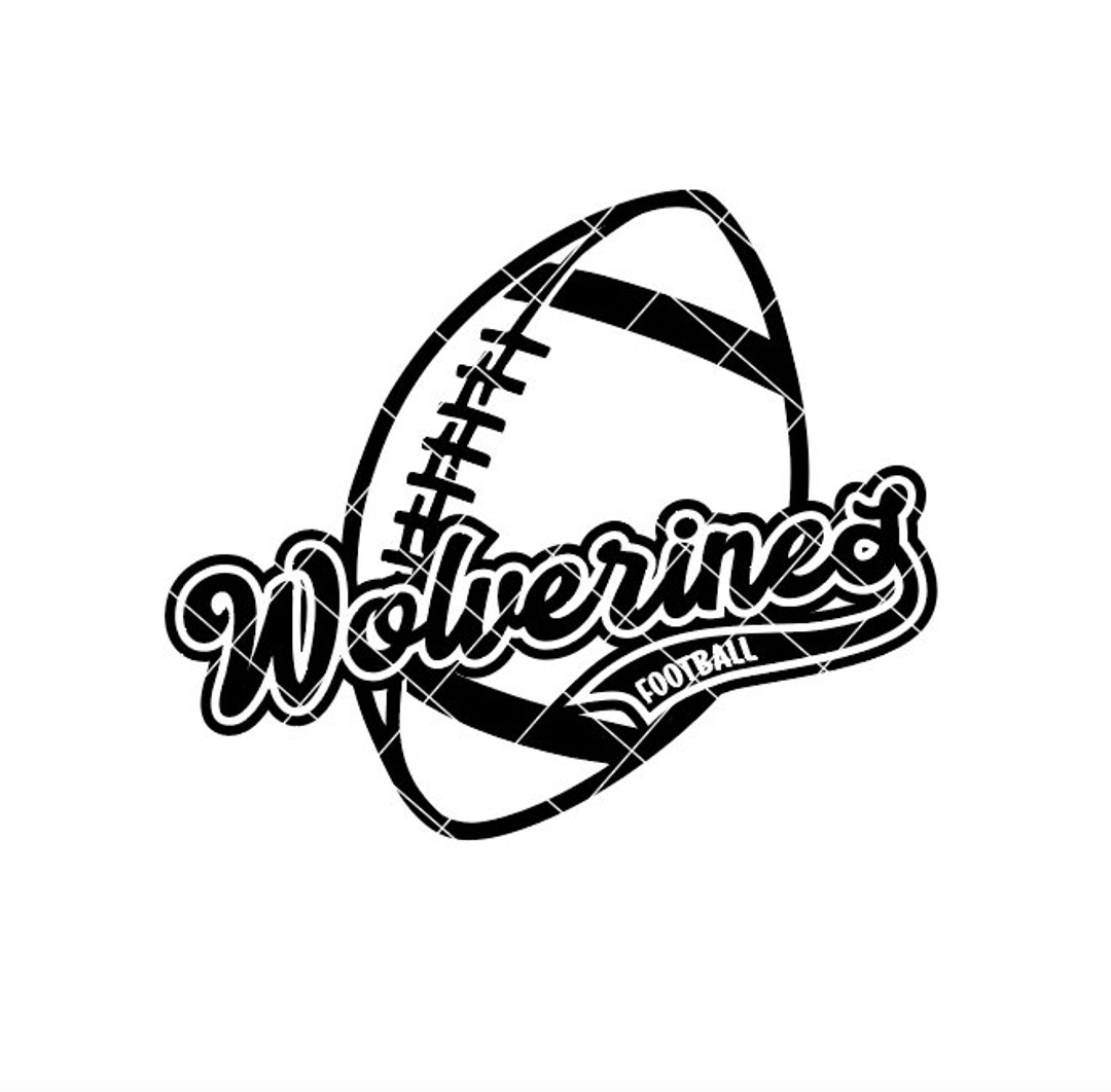 Wolverines Football Retro Script Regular and Distressed - SVG/DXF/PNG ...