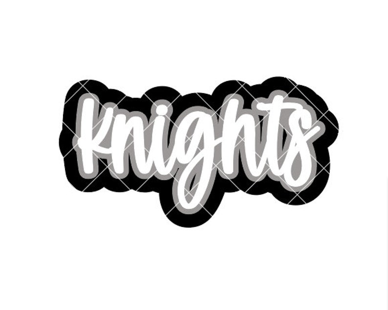 Knights With Outline - SVG/DXF/PNG File for Cutting Machines and ...