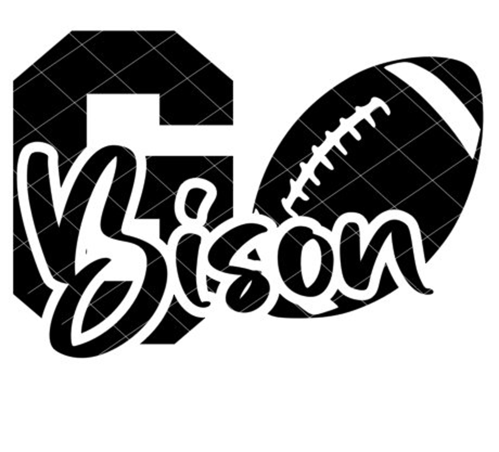 Go Bison Football SVG/DXF/PNG File for Cutting Machines and Sublimation ...