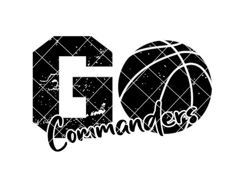 Go Commanders Basketball SVG/DXF/PNG File for Cutting Machines and ...