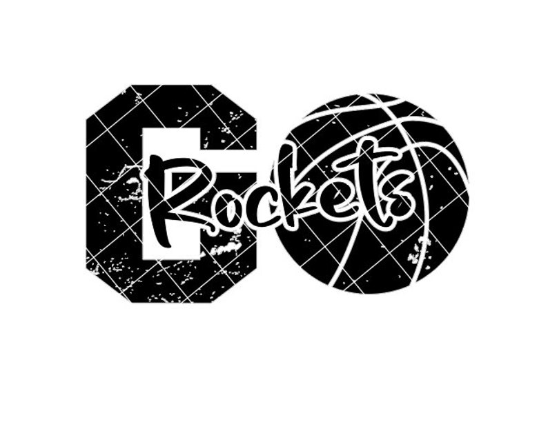 Go Rockets Basketball SVG/DXF/PNG File for Cutting Machines and ...