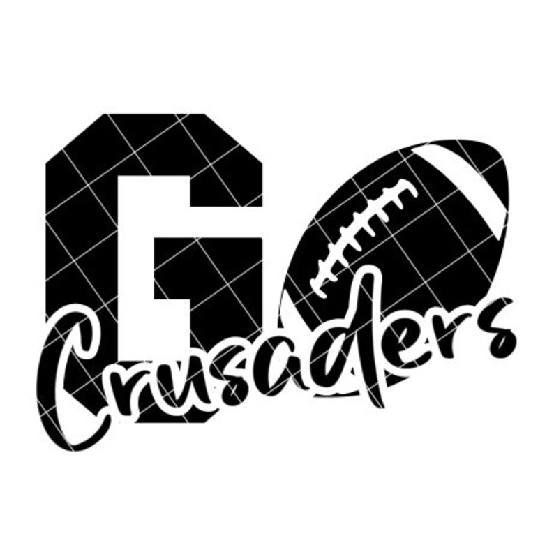 Go Crusaders Football SVG/DXF/PNG File for Cutting Machines - Etsy